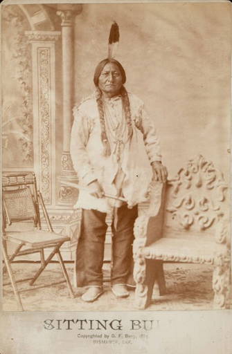 D.f. Barry Cabinet Cards Of Sitting Bull And Rai