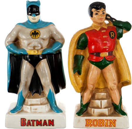 91401: Batman and Robin Ceramic Bank Set (Lego, 1966).