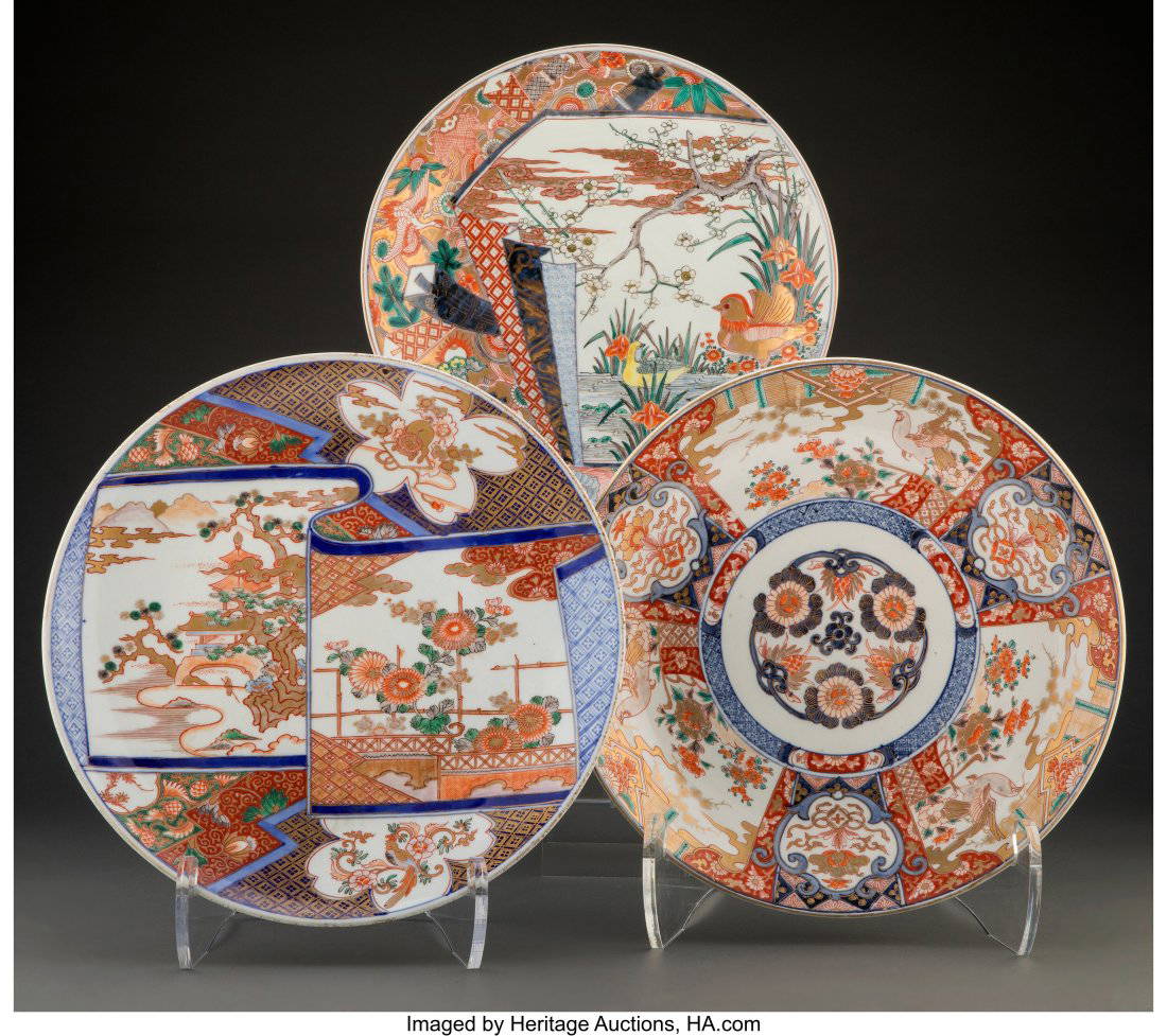 78191: Three Japanese Imari Chargers Marks To One: One- - Sep 20, 2023 ...