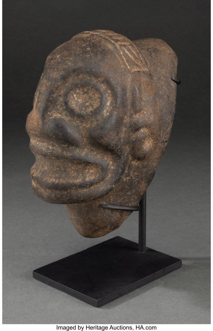 70236: An Outstanding Taino Stone Spirit Figure, Zemi Auction