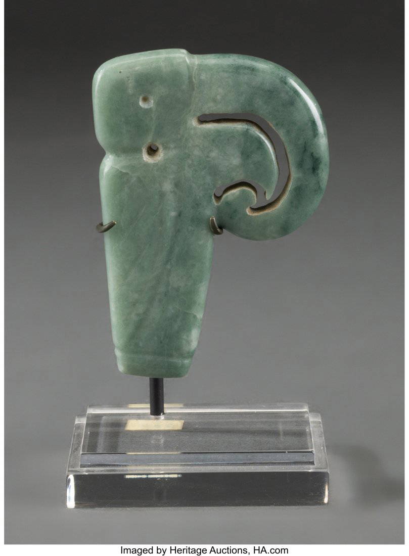 70242: A Jade Bird Pendant Costa Rica, Circa 200-600 A Auction