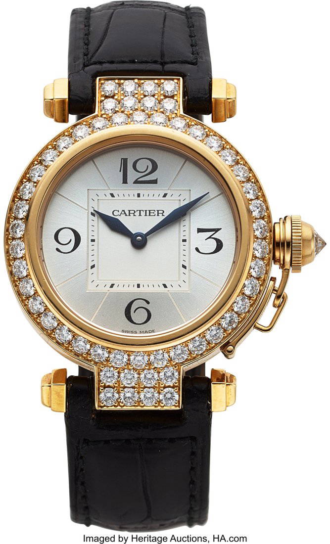 54116: Cartier, 18k Yellow Gold Pasha Circa 2000's Box Auction