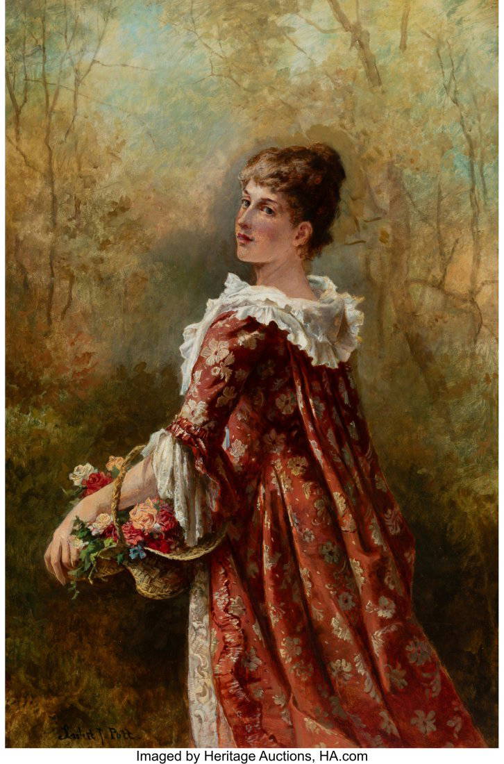 27066: Laslett John Pott (british, 1837-1898) Young Wom Auction