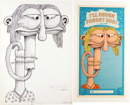 92325: Basil Wolverton Ugly Hang-Ups Poster "I'll Never