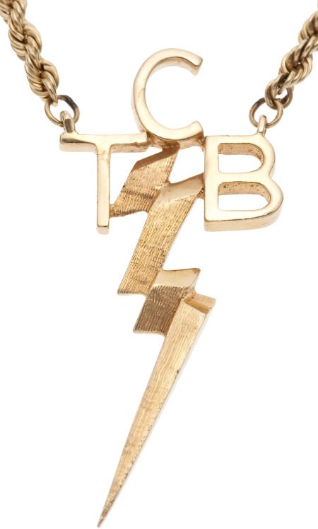 46082: Elvis Presley 14K Gold "TCB" Necklace (Schwarz & - Aug 14, 2012 ...