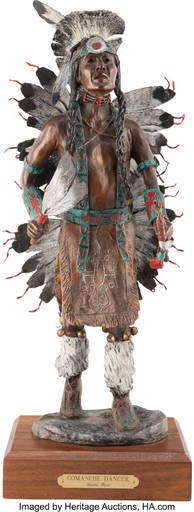 47083: Curtis Fort (american, B. 1949) Comanche Dancer,