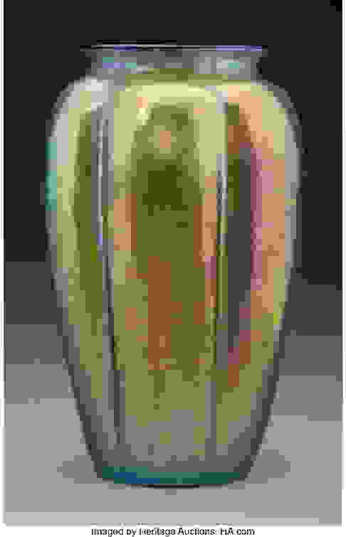 79375: Large Loetz Crete Goldiris Glass Vase, Circa 191 Auction