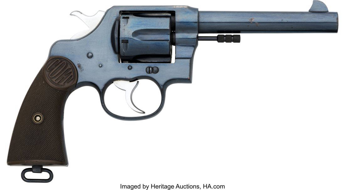 40184: British Colt New Service Model Double Action Rev Auction
