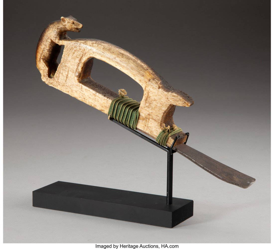 70222: A Northwest Coast D-adze With Bear Effigy C. 18 - Jun 04, 2024 ...