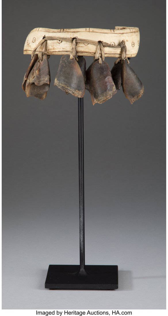 70234: An Early Eskimo Arm Band Rattle C. Mid-19th Cen Auction