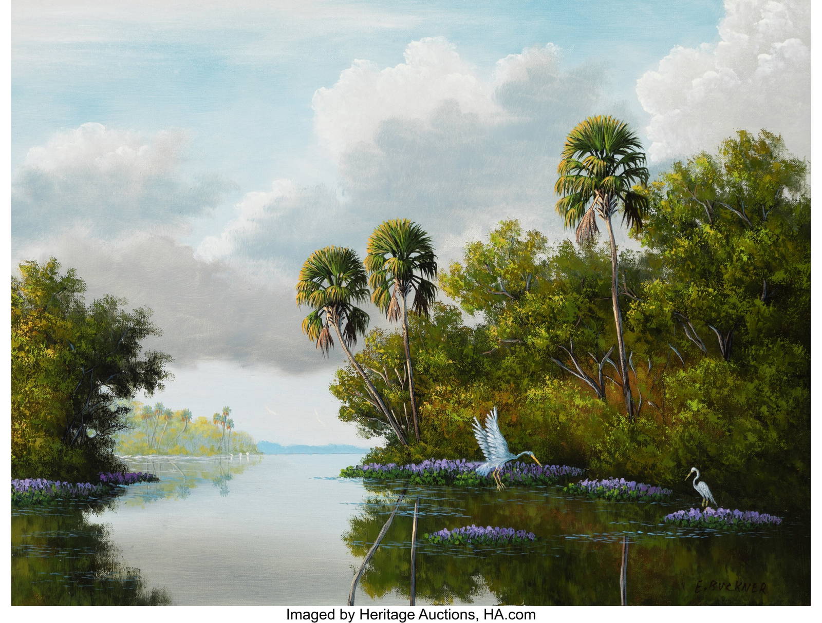 31058: Ellis Buckner (american, 1943-1991) A Touch Of Hyacinths Auction