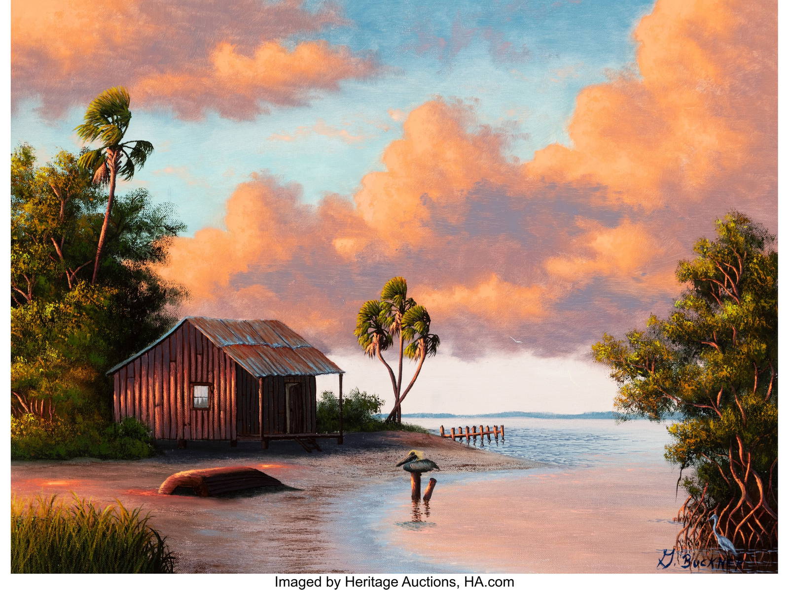 31060: George Buckner (american, 1942-2002) Sunset On T Auction