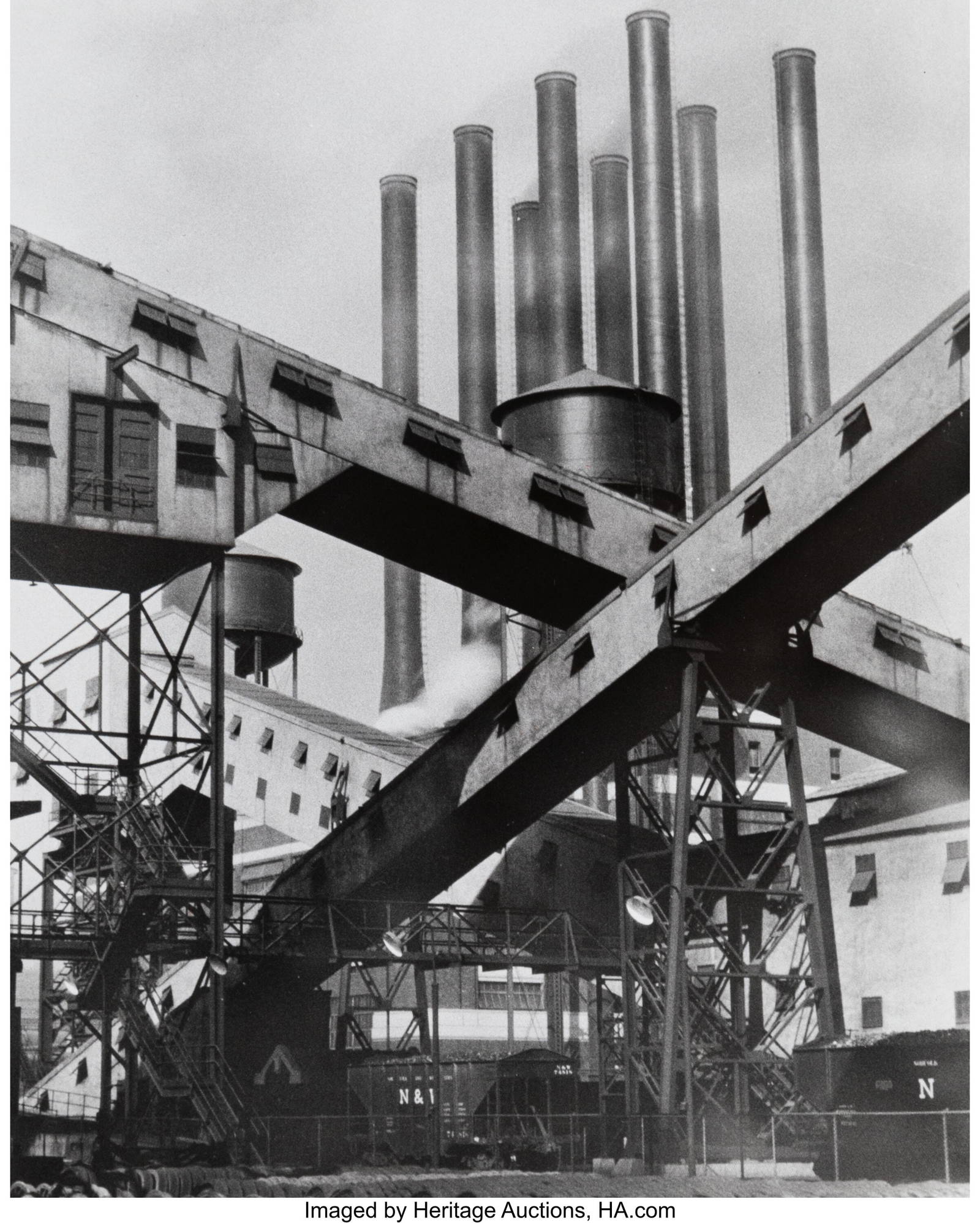 38094: Charles Sheeler (american, 1883-1965) Ford River Auction