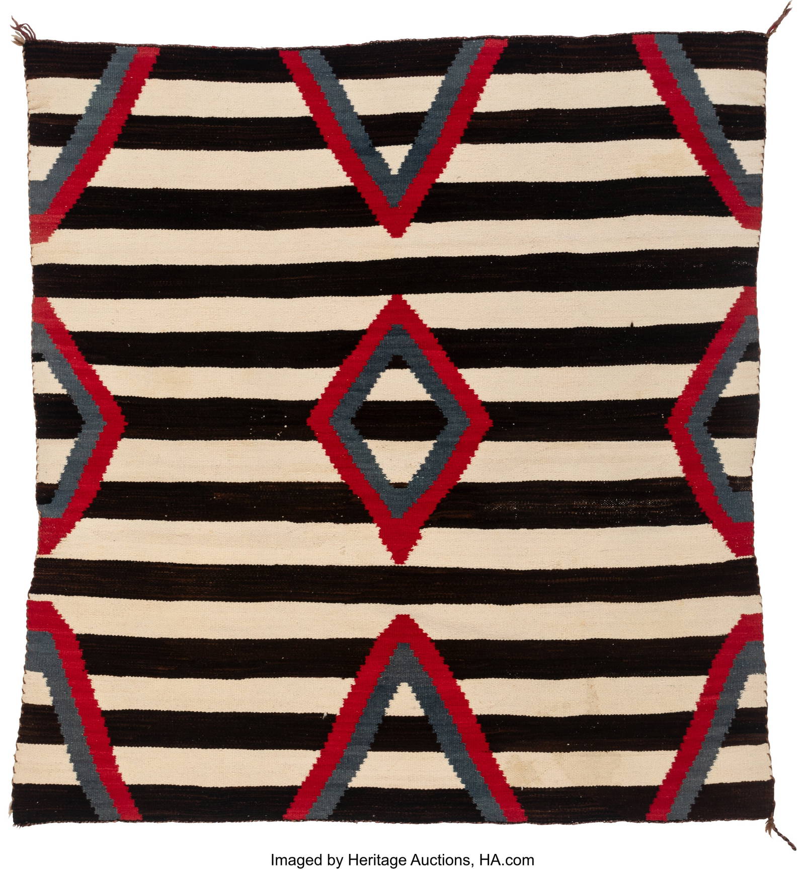 70123: A Navajo Third Phase Chief's Style Rug C. 1930 Auction