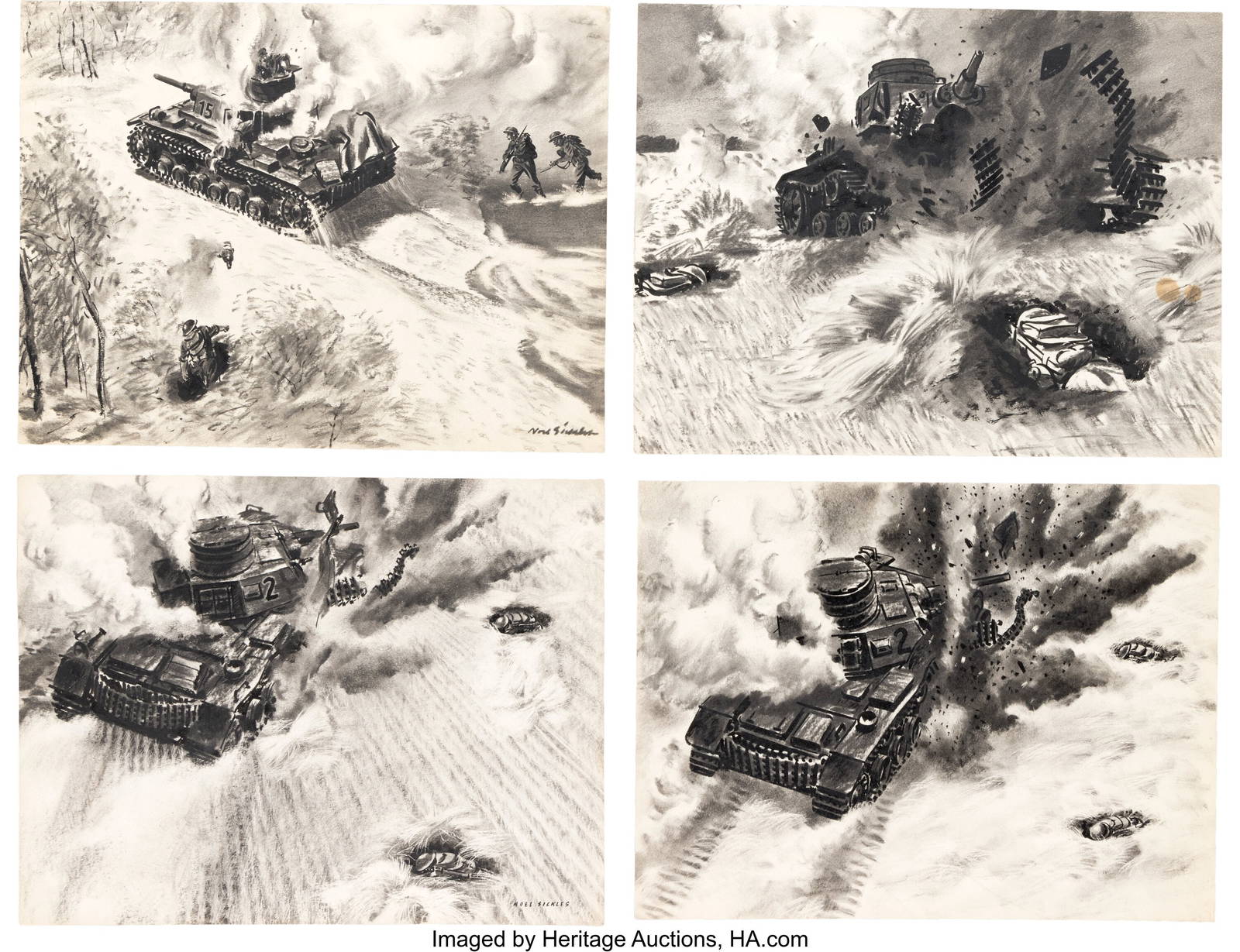 40214: Wwii: Original Noel Sickles Artworks For Life Ma - Dec 09, 2024 ...