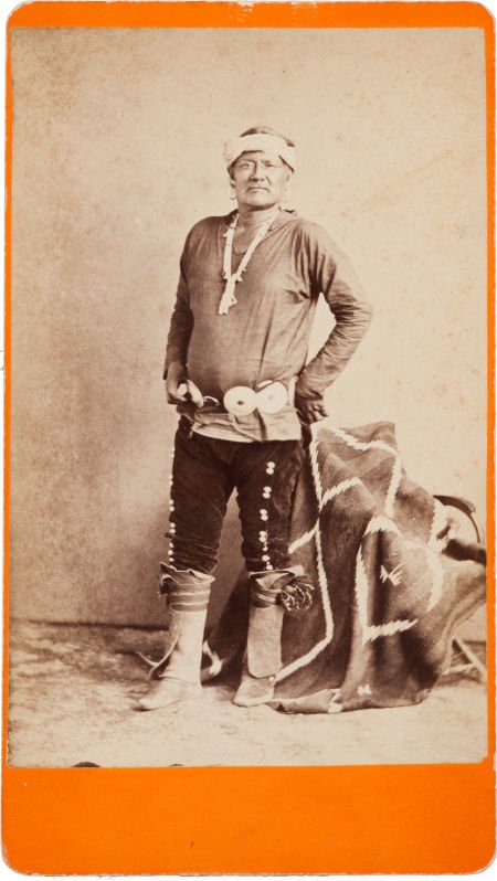 38723: Albumen Photograph: Navajo Chief Manuelito