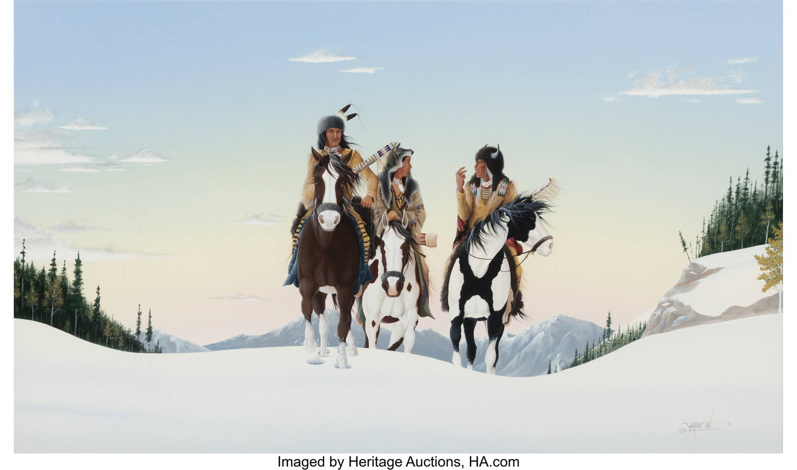 46018: Donald Vann (american, B. 1949) A Cold Winter, 1 Auction