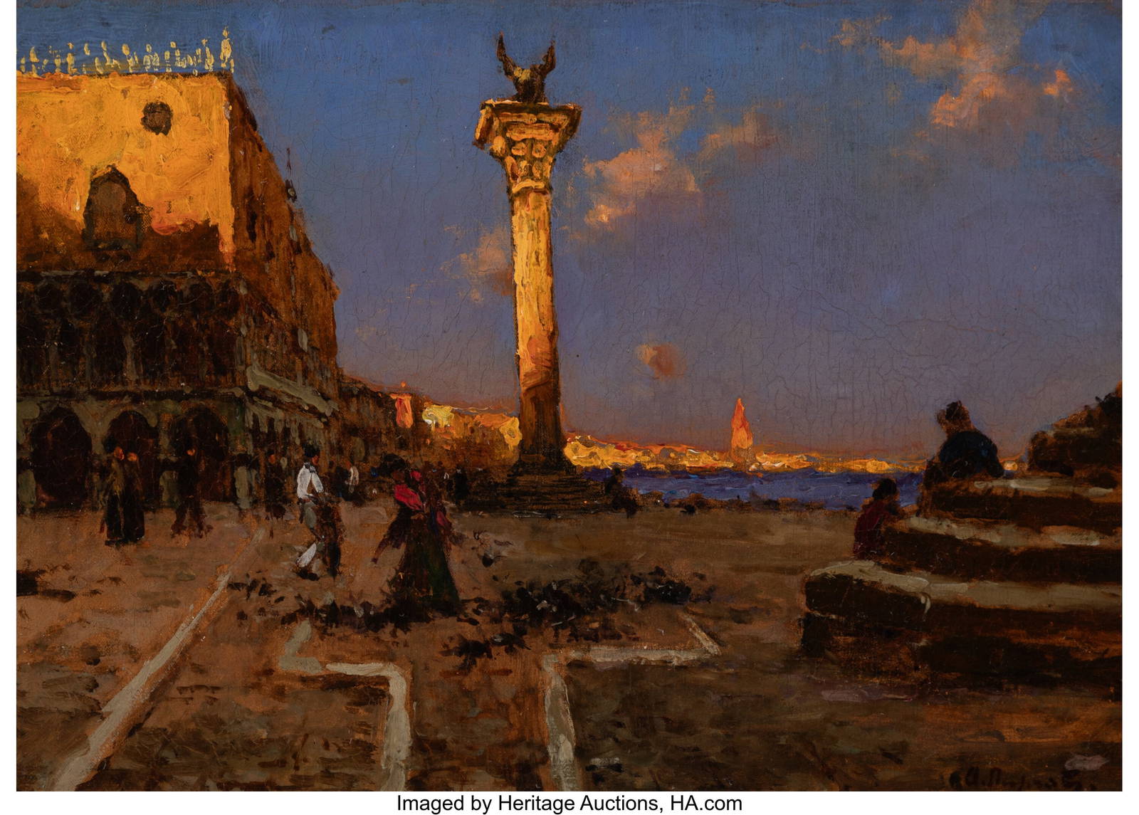 61020: Albert Ferdinand Duprat (french, 1882-1974) Piaz Auction