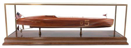 Scale Ship Model Of The Competition Speedboat Ba