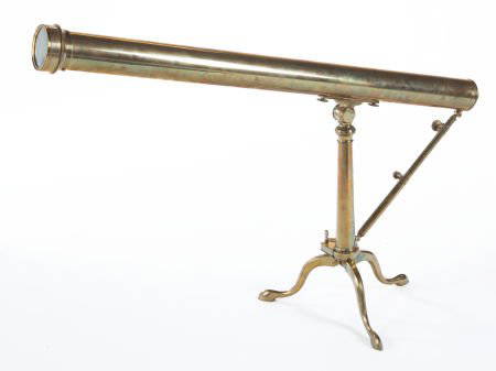 A Gilbert & Co., London Brass Telescope With Sta