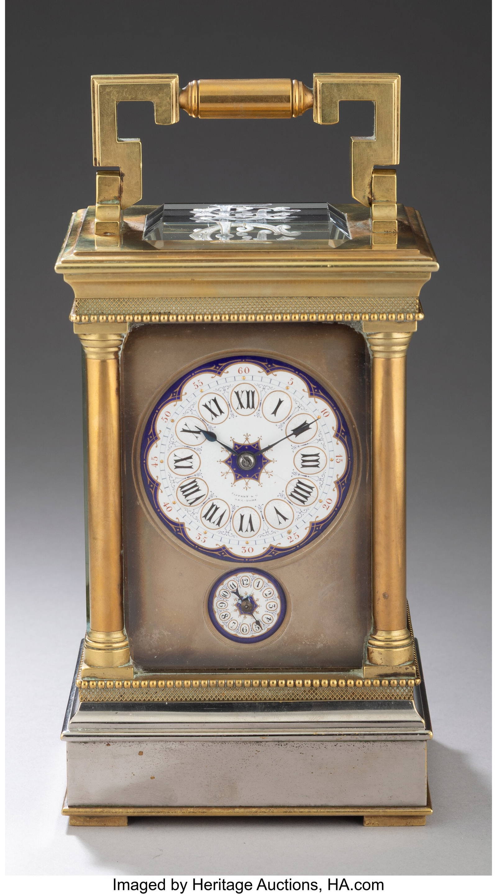 61020: A Pierre And Alfred Drocourt Limoges Enamel And Auction