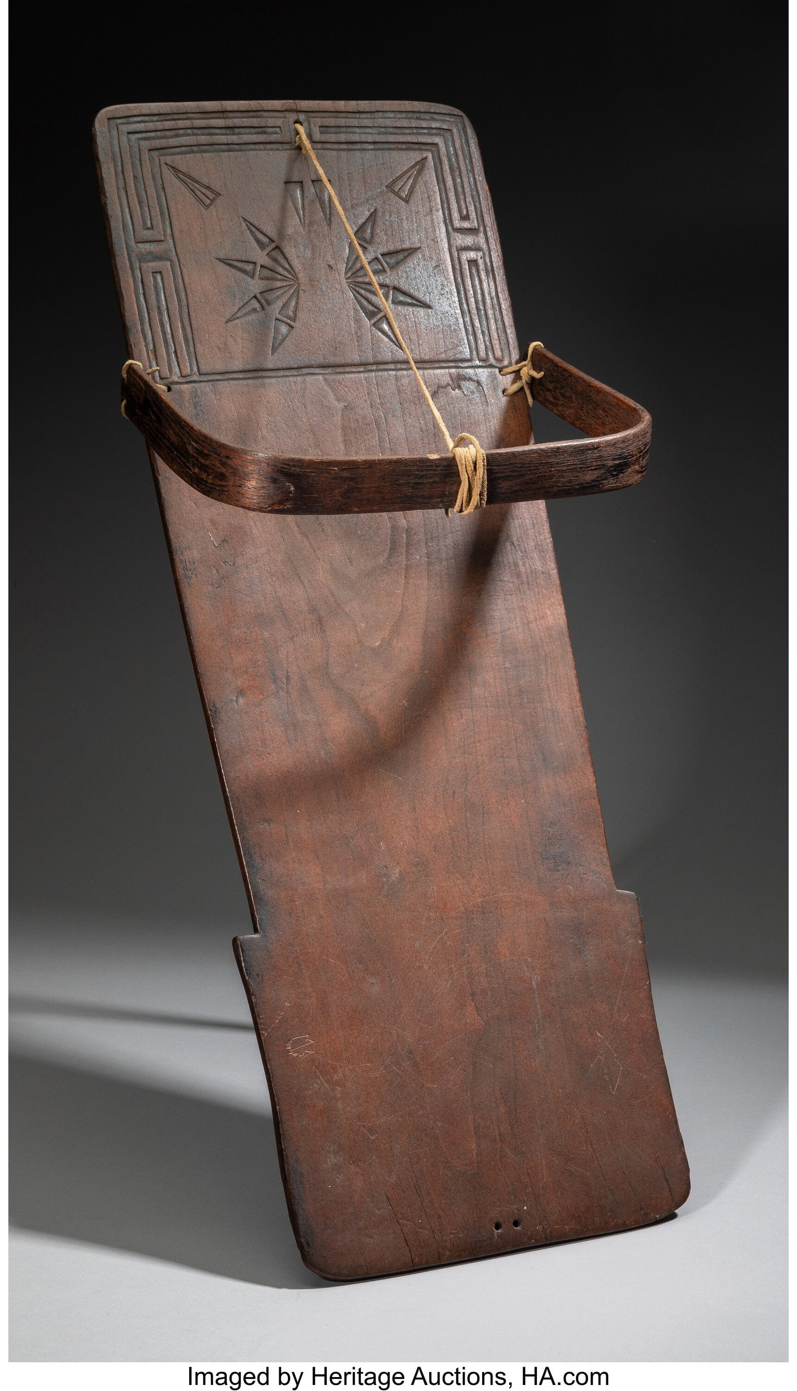 70161: An Early Pawnee Cradleboard C. 1860 Carved Woo - Jun 13, 2025 ...