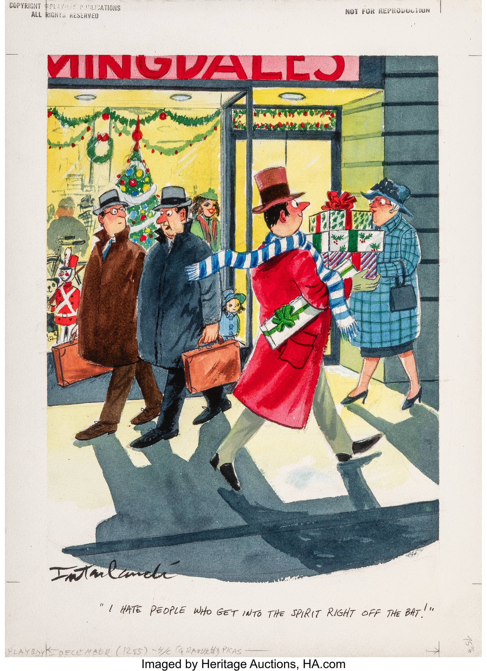 18033: Phil Interlandi (american, 1924-2002) I Hate Peo Auction