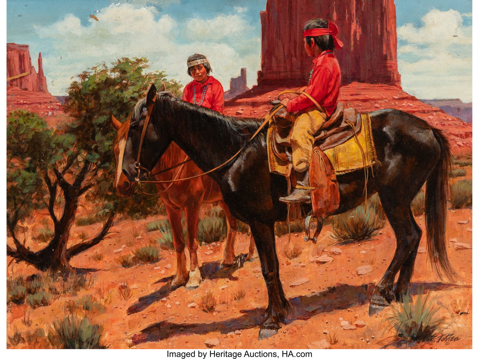 Robert Totten (american, B. 1920) Two Little Nav Auction