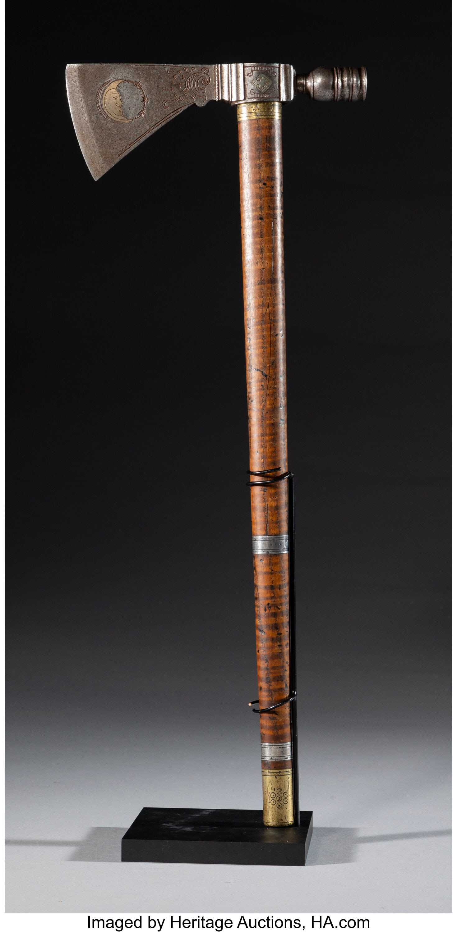 An Eastern Woodlands Presentation Pipe Tomahawk Auction