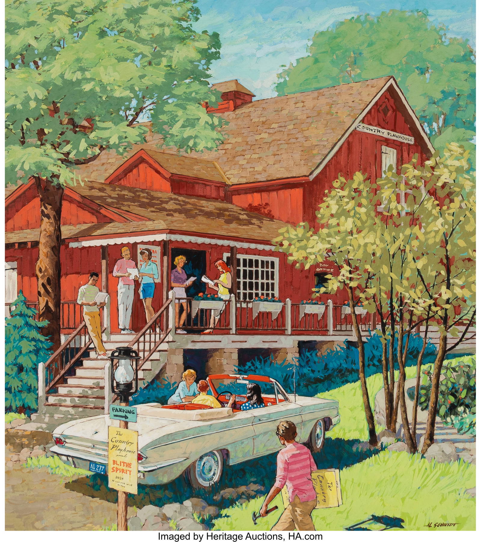 Al Schmidt (american, 20th Century) Blithe Spiri Auction