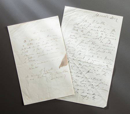 Two Letters From Renoir To Aline Writing From Th