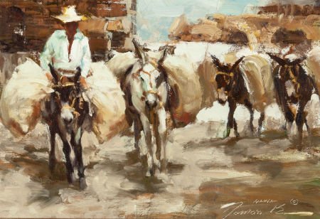 Ramon Kelly (american, B. 1939) Burro's Burros,
