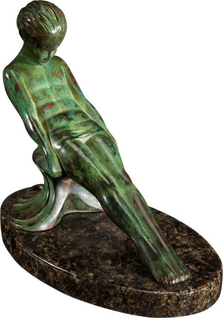 97021: Packard Adonis Bronze Sculpture By Donald Summer - May 29, 2014 ...