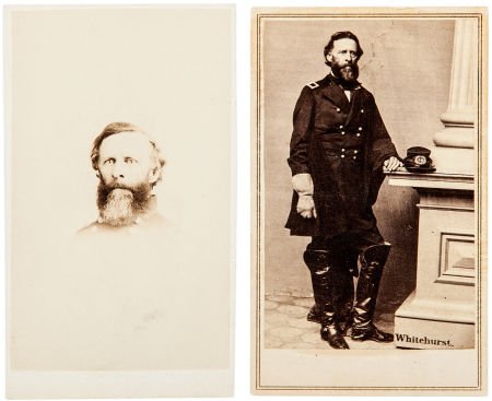 General Philip St. George Cooke: Two Cartes De V