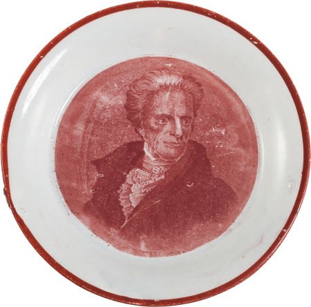 38009: Andrew Jackson: Enoch Wood Ceramic Cup Plate.