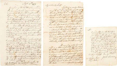 Three John Lawrence Letters (two Signed),