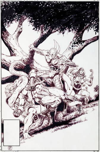 Jim Starlin Iron Man #160 Cover Serpent Squad Or