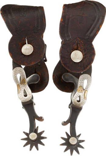 Snake Pattern Spurs Attributed To J.r. Mcchesney