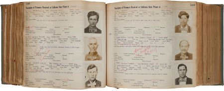 45022: [Prison Mugshot Book]. Description of Prisoners