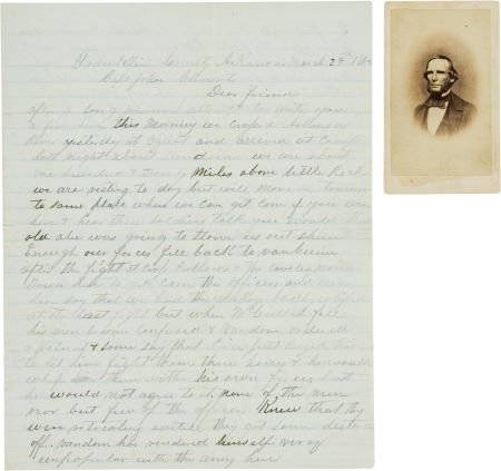 Csa Soldier Writes Of Ben Mcculloch's Death. 3 P