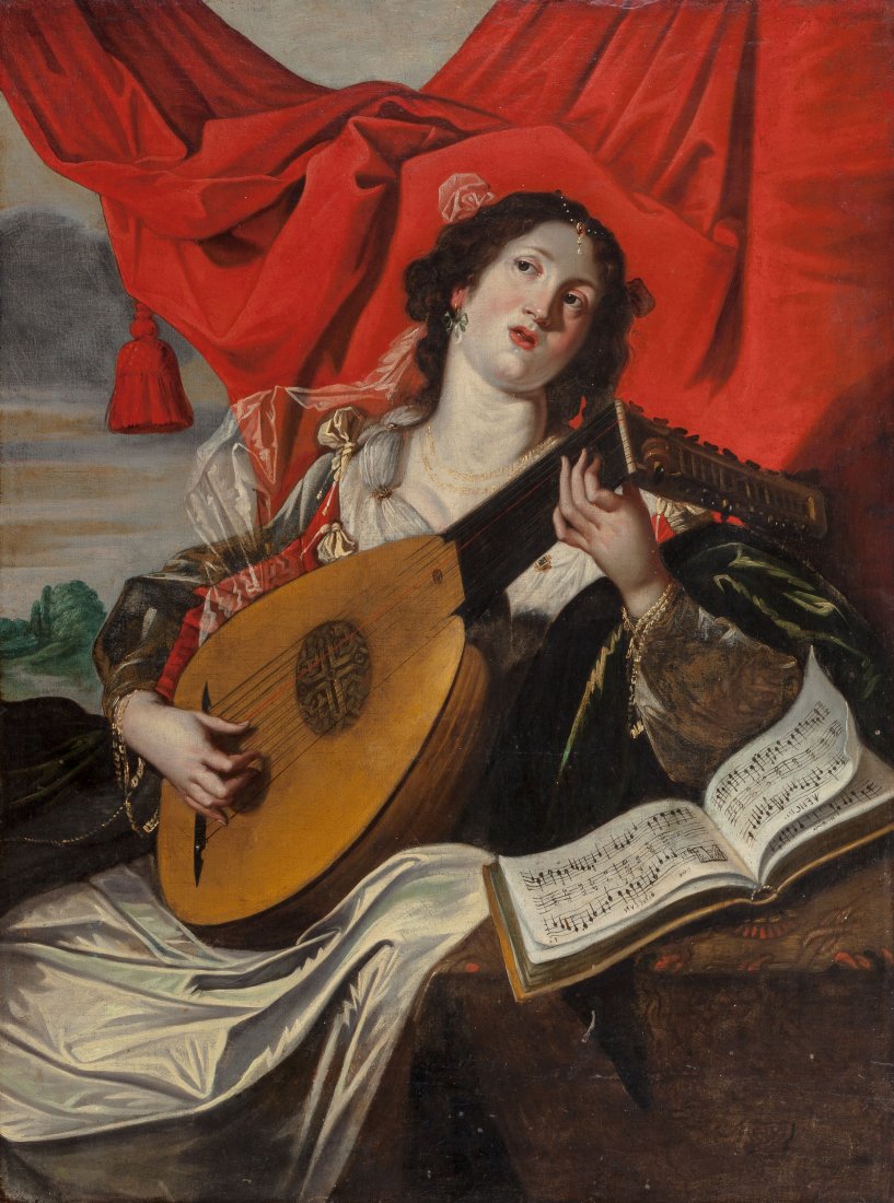 After Abraham Janssens Woman with a Lute Oil on - Feb 20, 2016 ...
