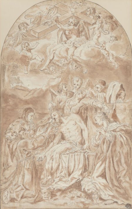 66322: Follower of Annibale Carracci Lamentation of the