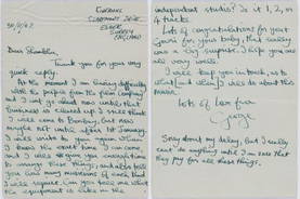 George Harrison Autograph - Dec 04, 2013 | THE FAME BUREAU LIMITED in ...