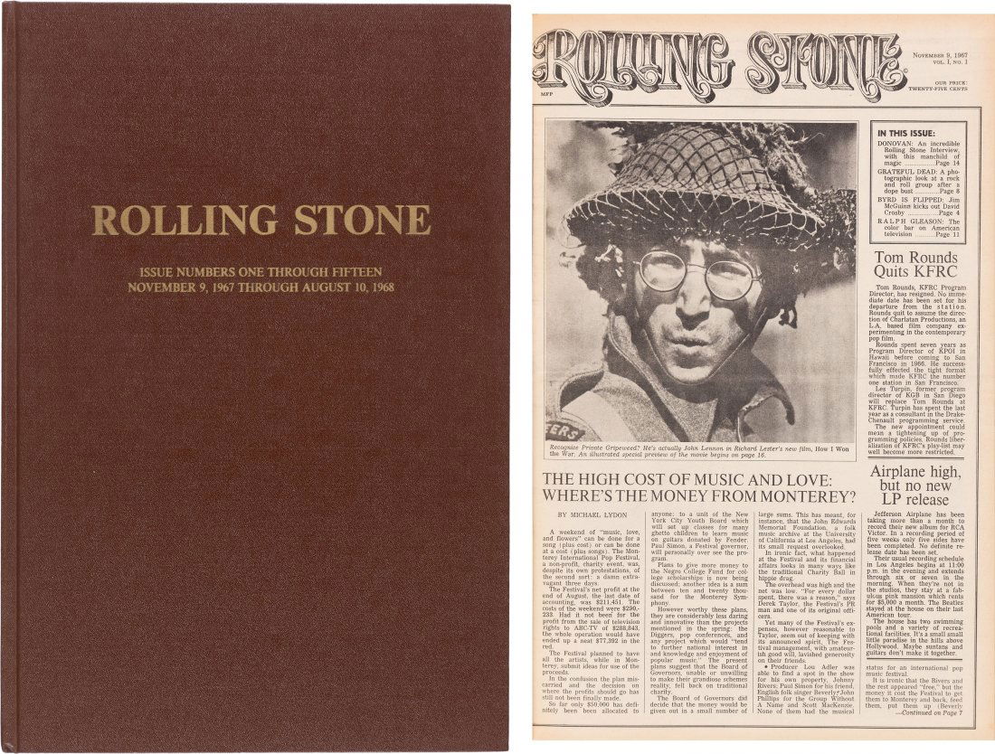 Rolling Stone Magazine Issues #1-15 Bound Volume - Nov 12, 2016 ...