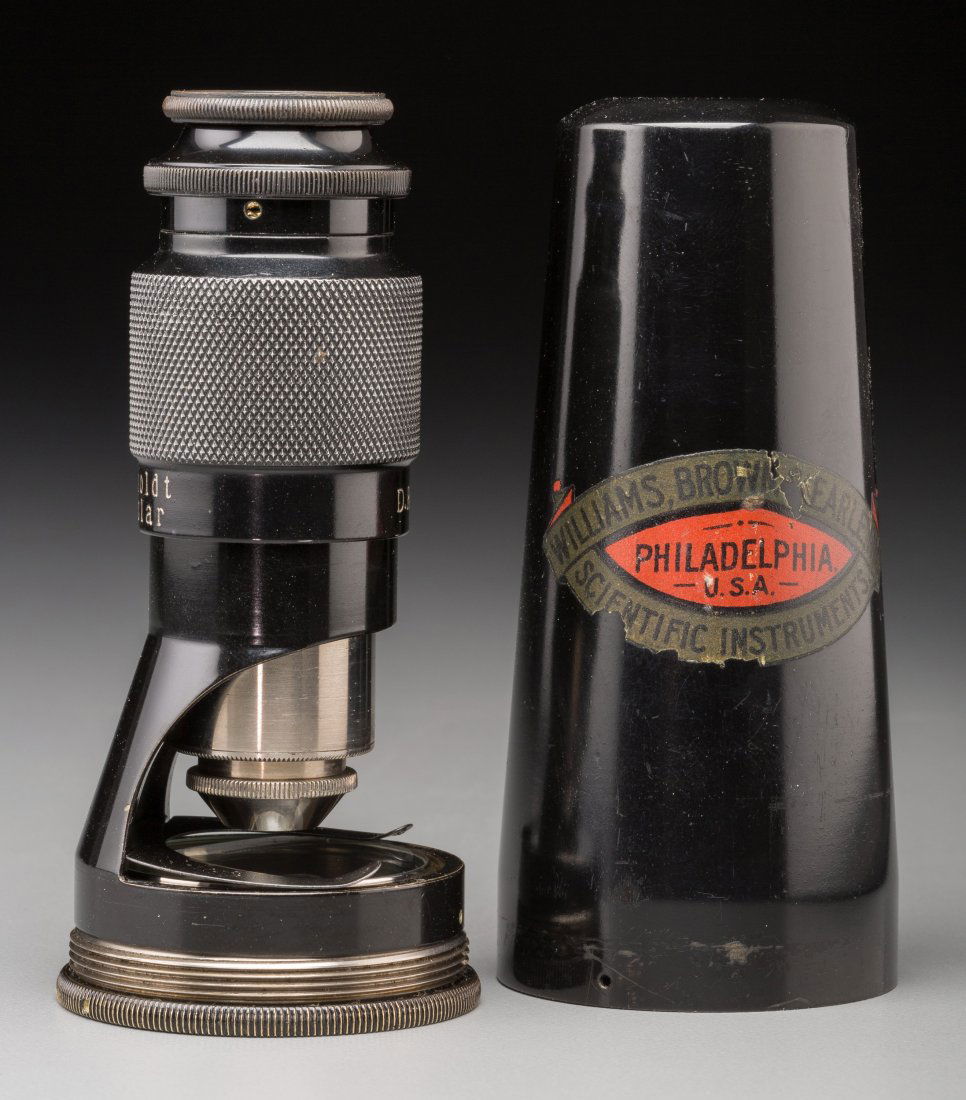 65502: A Hensoldt Wetzlar Traveling Compound Microscope