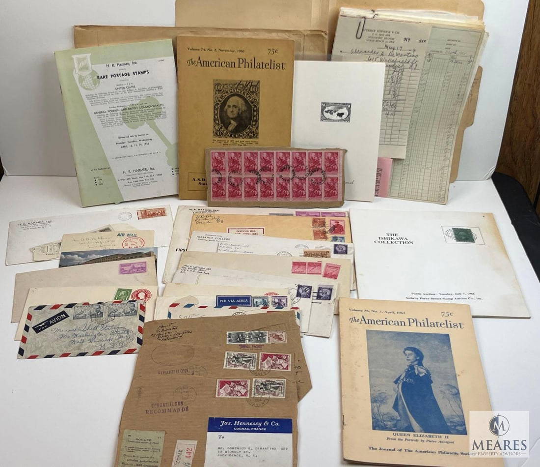 Mixed Lot Of Vintage Envelopes And Postage Stamp Materials -with ...