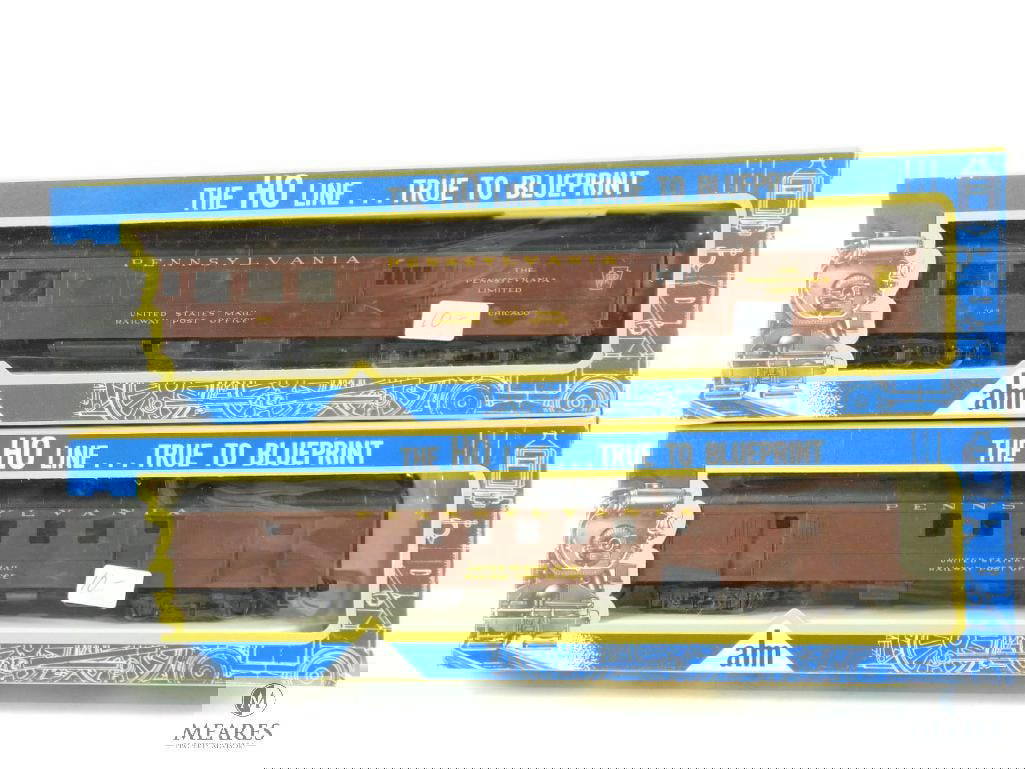 Two Ahm 'ho' Scale Models Pennsylvania Rr Passenger Cars Auction