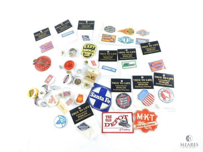 Assorted Train Emblems & Patches
