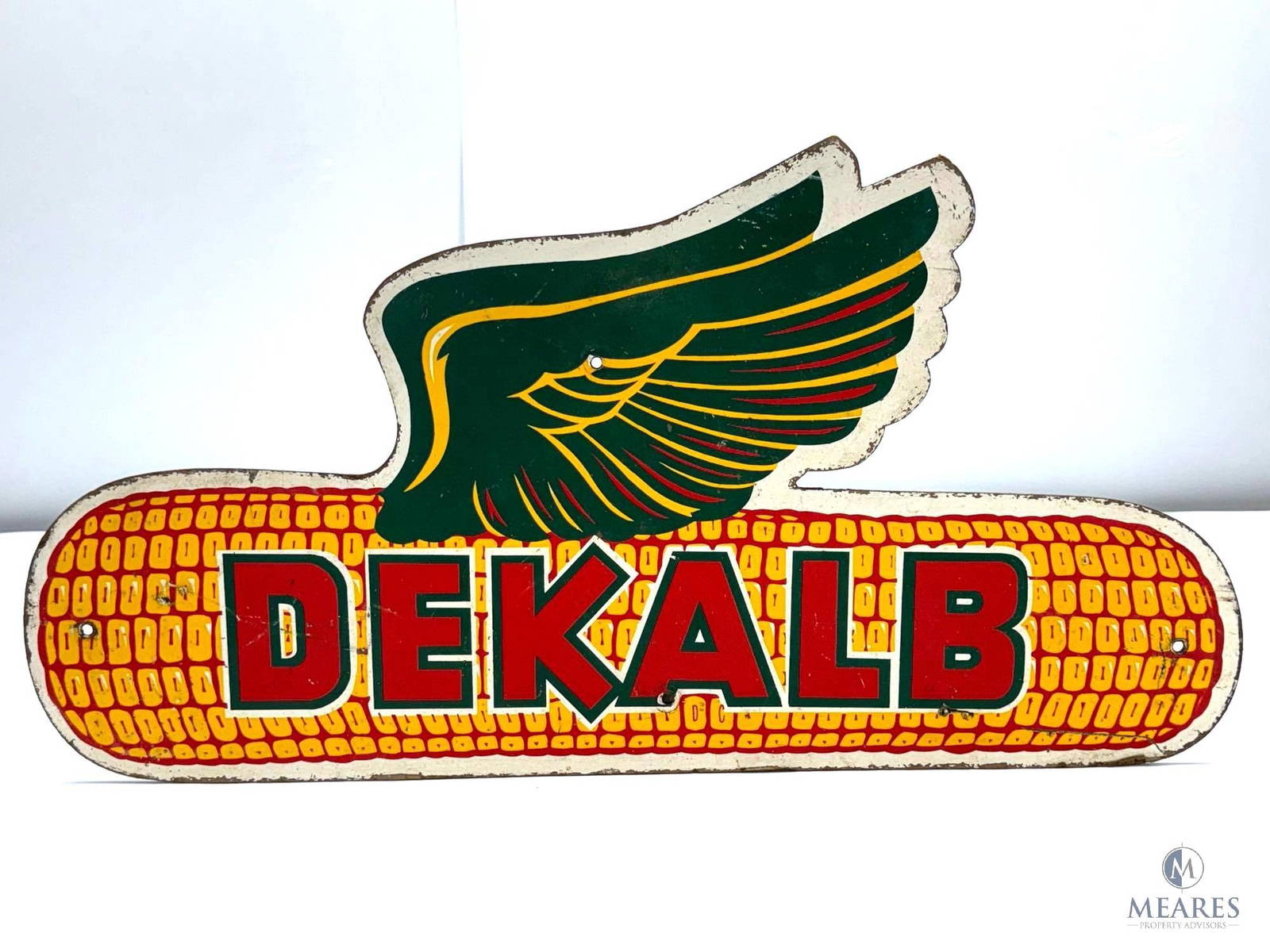 Single Sided Vintage 1950's Dekalb Flying Ear Seed Corn Farm Wood Sign ...