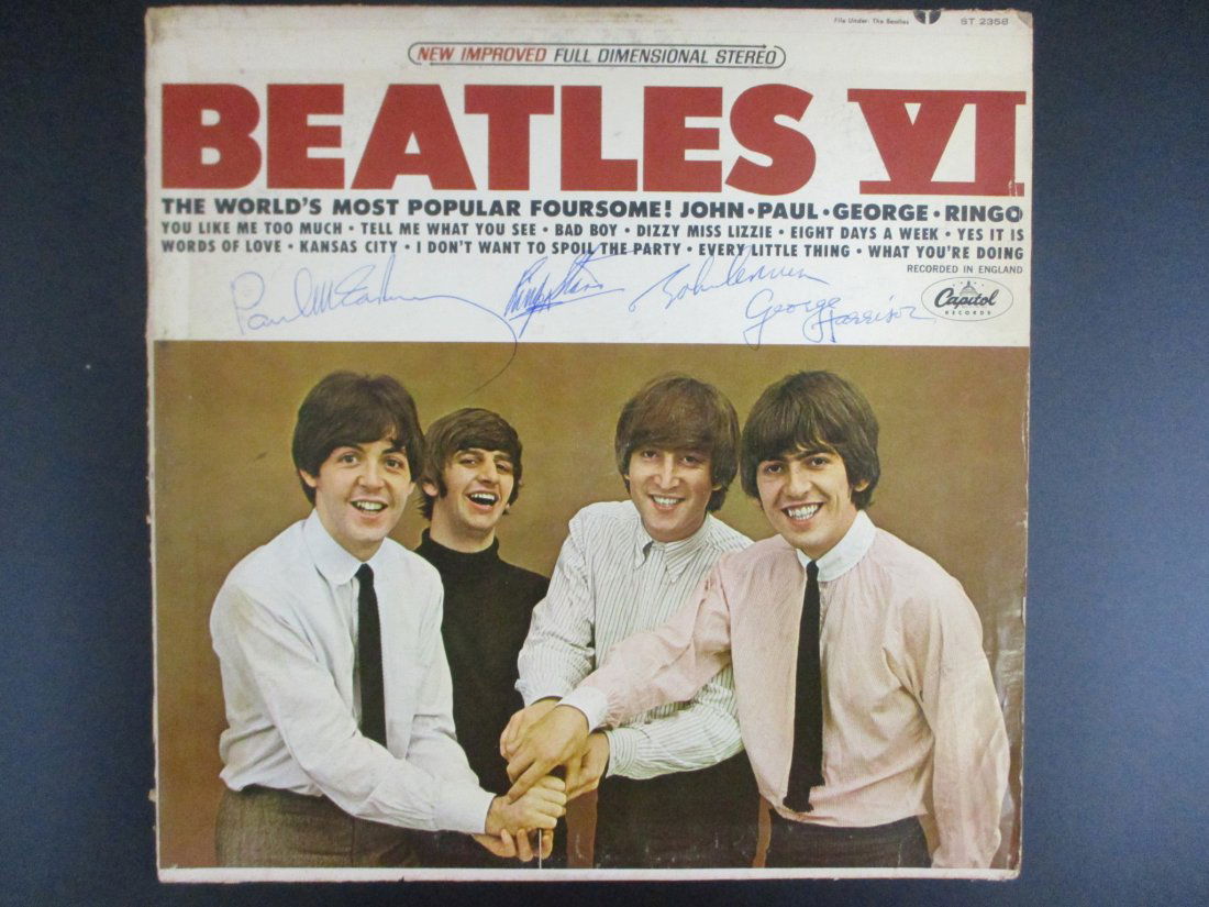 Beatles Signed Album Cover Beatles Vi: A Timeless Tapestry Of Musical ...